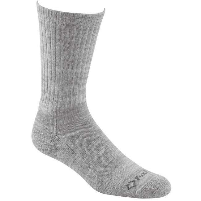 Fox River Grey Axt Jasper Crew Socks Large - Smooth, Flat Comfort Toe ...