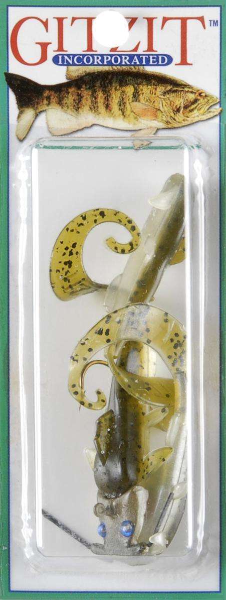 Gitzit Dusty Cat Baby Blue Eyes Lure 3.5'' - Gourmet Meal For Bass ...