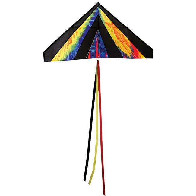 In The Breeze Delta 4' Tie Dye Kite - Weather Resistant Rip Stop Poly ...