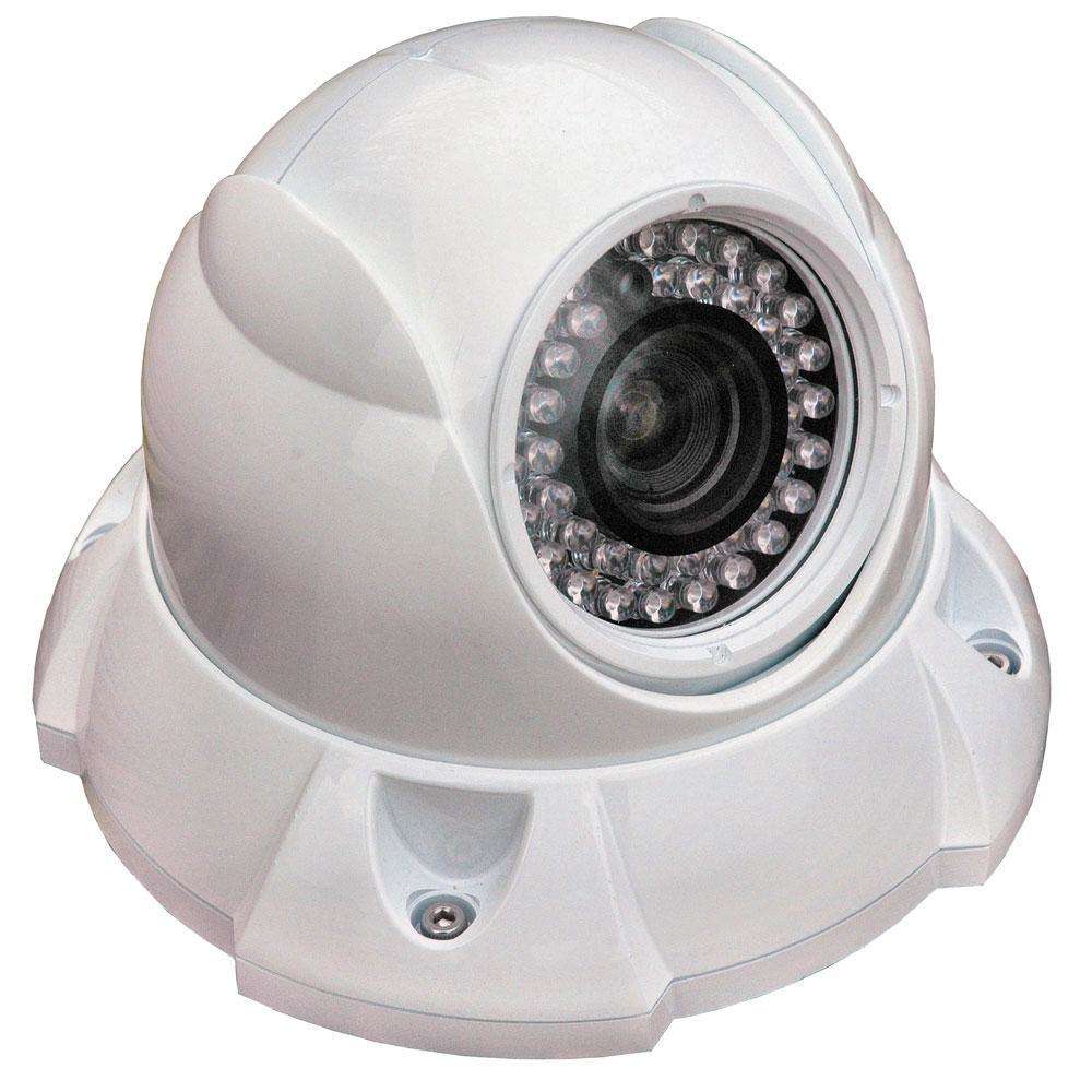 Iris Vari-Focal Dome Camera Reverse Image NTSC - 36 Infra Red LEDS/Easy ...