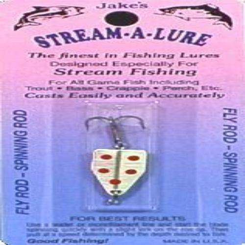 Jake's Lures Silver Stream-A-Lure Hook 1/6 Ounce - Designed For Stream ...