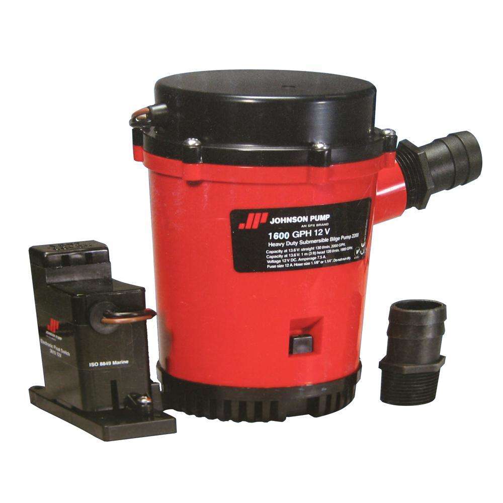 Johnson Pump 1600GPH Auto Bilge Pump w/Mag Switch 12V - High ...