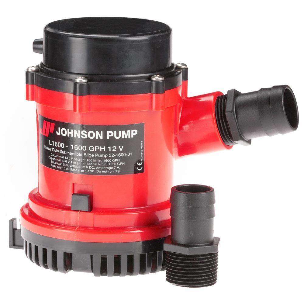 Johnson Pump 4000 GPH Bilge Pump 1-1/2" Discharge Port 12V ...
