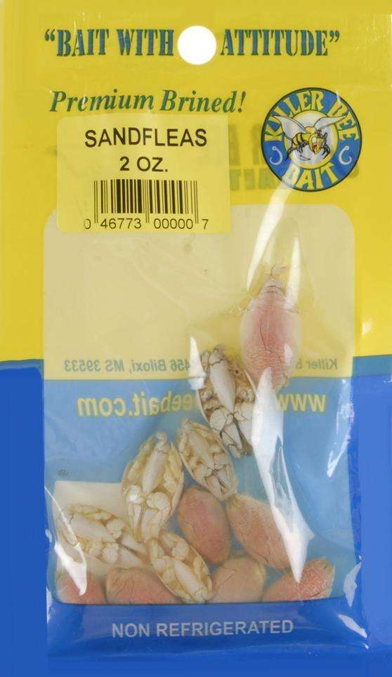 Killer Bee Bait Premium Brined Sand Fleas 2 Ounce - Non Refrigerated ...