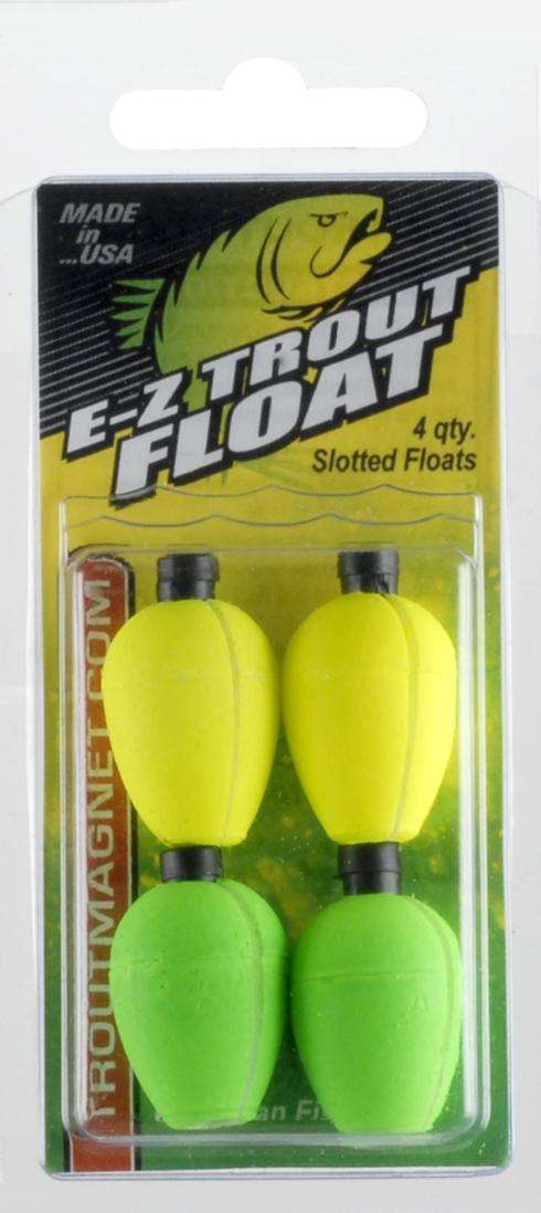 Leland Lures E.Z. Trout Slotted Floats 4 Pack - USA Made/High Quality ...