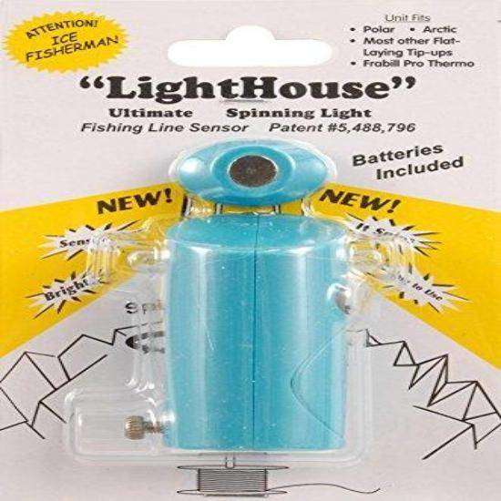 Lighthouse Enterprises Blue Spinning Tip-Up Light - Fits most flat ...