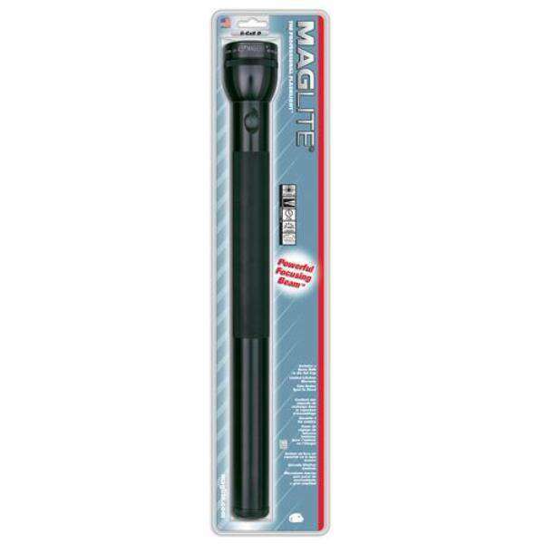Maglite Black 6-Cell D Maglite Hang Pack Flashlight - Powerful Focusing ...