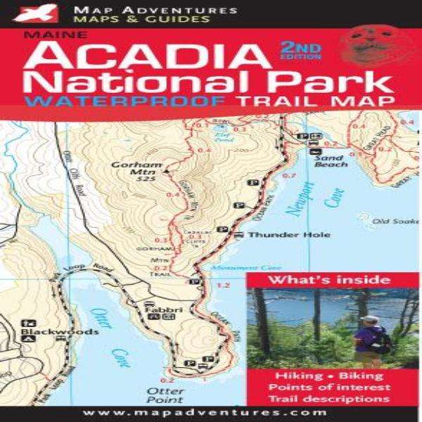 Map Adventures Acadia Hike/Bike Trail Map | OutdoorShopping.com at ...