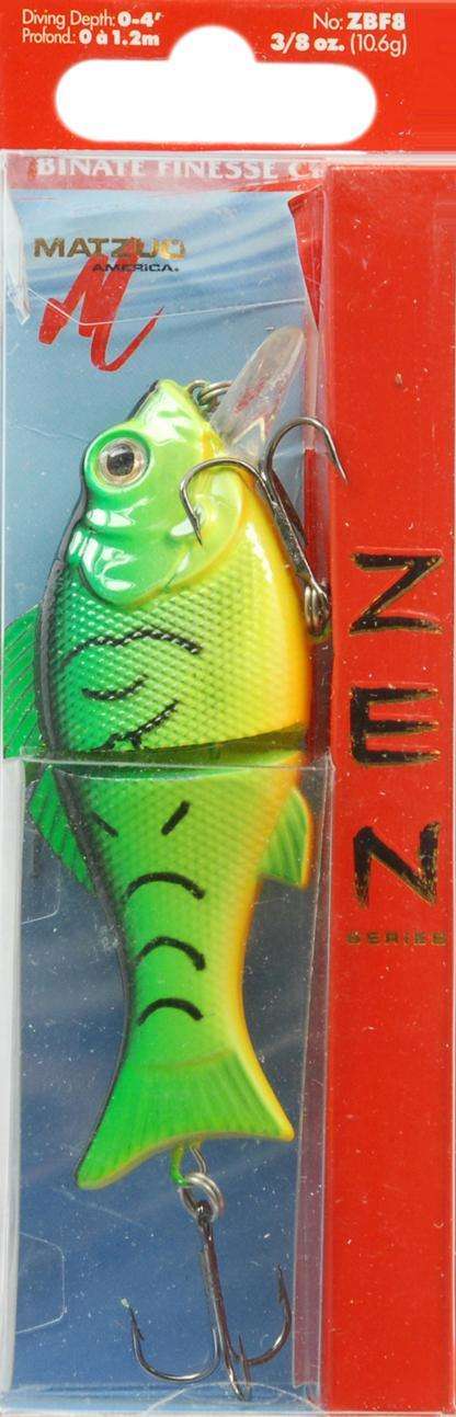 Matzuo Firetiger Zen Binate Finesse Fish Bait 3/8 Ounce 3.5' - Jointed ...