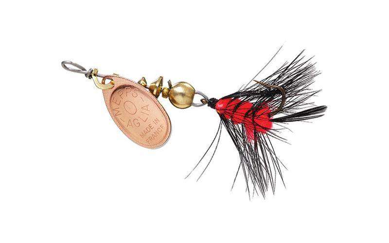 Mepps Aglia Black Fury Spin Fly Wooly Worm Fishing Lure 1/12 Ounce ...