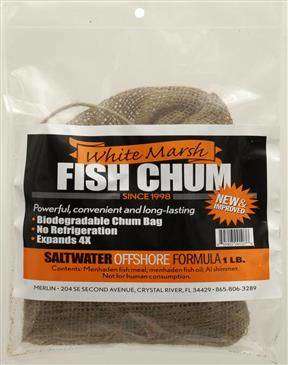 Merlin 2 Pounds Offshore Chum - Biodegradable Chum Bag/No Refrigeration ...