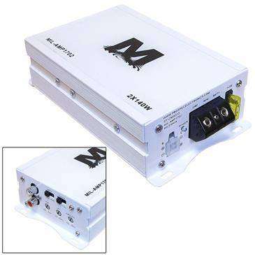 Milennia AMP1702 Class D Two-Channel Amplifier - 2 x 70W - 2 Channel ...