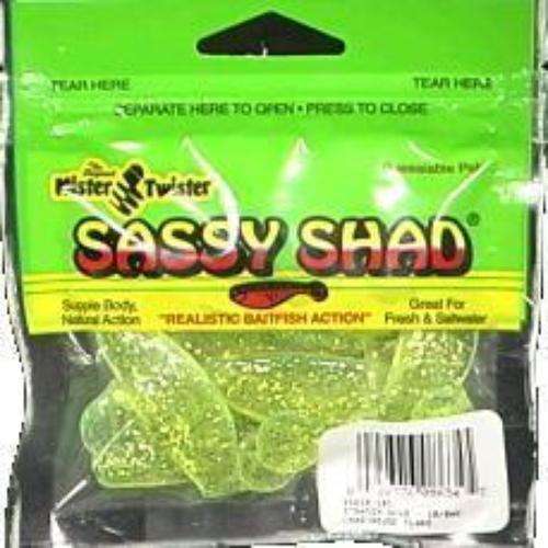 Mister Twister Black/Purple Sassy Shad Bait 10 Pack 3'' - Classic Bass ...