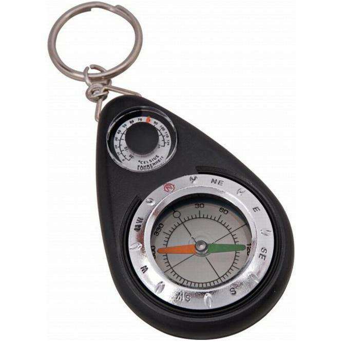 Munkees Keychain Compass w/Thermometer - Camping, Hiking, Never Get ...