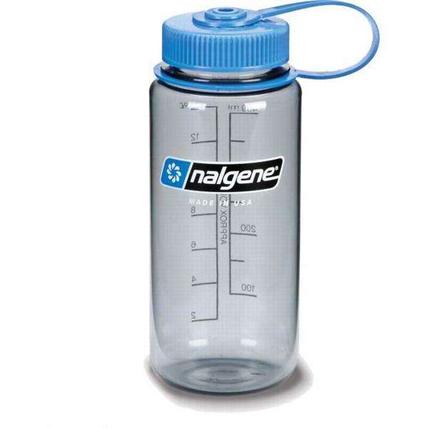 Nalgene Blue Lid Wide Mouth 1 Pint (Packaged) - BPA Free, Leak Proof ...