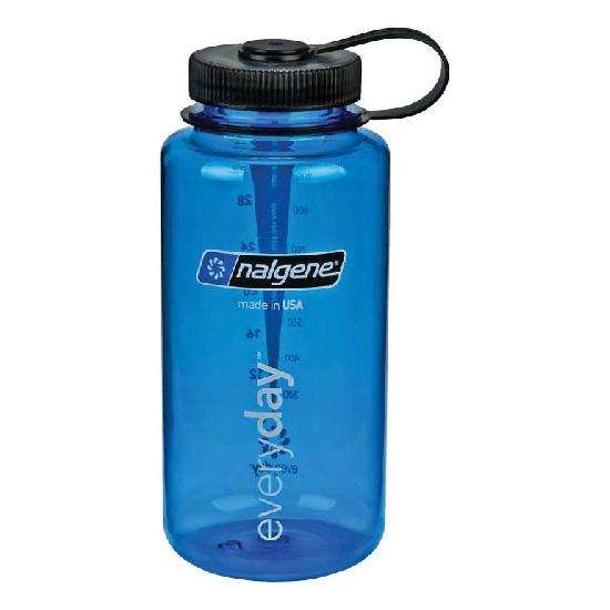 Nalgene Slate Blue Wide Mouth 1 Quart/QT Water Bottle - Tough/Impact ...