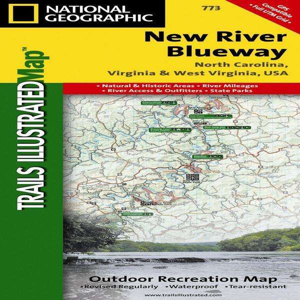National Geographic New River Blueway Map | OutdoorShopping.com at ...