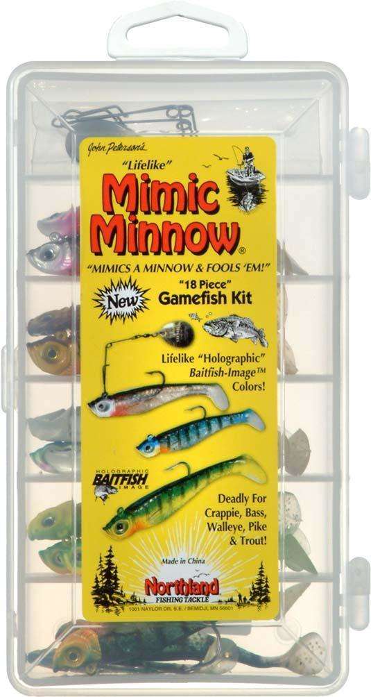 Northland Tackle Mimic Minnow 24 Piece Panfish Kit - Lifelike/Reusable ...