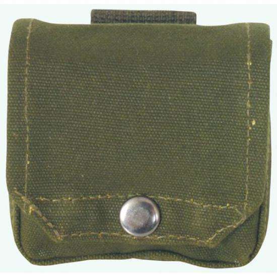 Olive Drab Green Canvas Compass Pouch - Belt Loop/Snap Closure/4 .5'' x ...