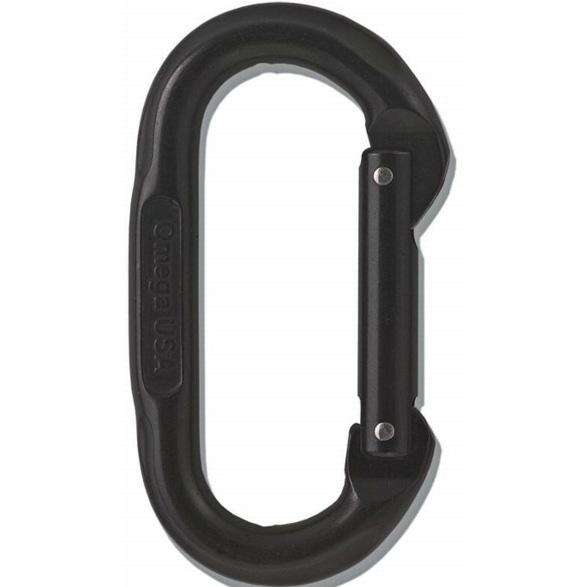 Omega Black Tactical Oval Carabiner - 65 Grams, Strength: 22KN ...