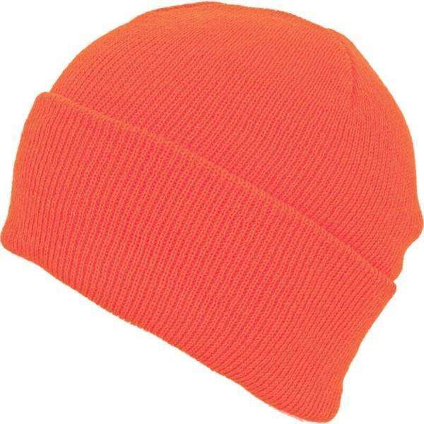 Orange Superstretch Cuff Hat/Beanie - 100% Acrylic/USA Made/Cold ...