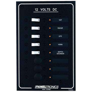 Paneltronics Standard DC 8 Position Breaker Panel w/LEDs - Indicator ...