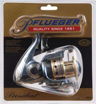 Pflueger President Spinning Reel - On/Off Instant Anti-Reverse Bearing ...