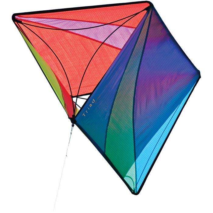 Prism Designs Spectrum Triad Single Use Kite - Outdoor, Backyard, Folds ...