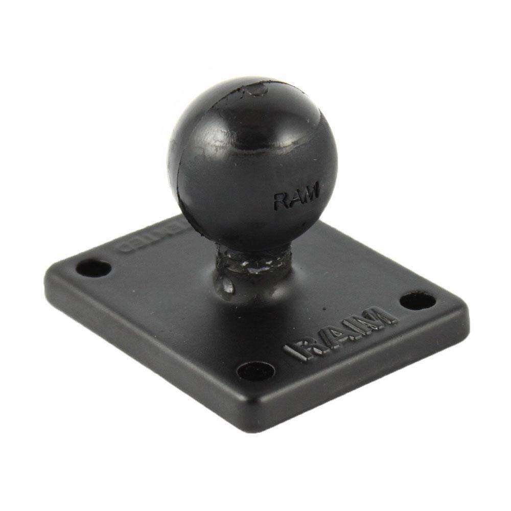 RAM Mount Square 2'' x 1.7'' Base w/1'' Ball - AMPS Hole Pattern ...