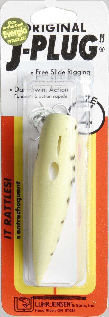 Rapala Glo Ghost 4 J-Plug (Rattle) - Free Slide Rigging/Dart Swim ...