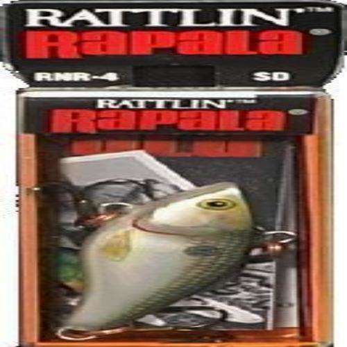 Rapala Silver Gold Rattlin Fishing Lure .75 Ounce 3 1/8'' Ounce - High ...