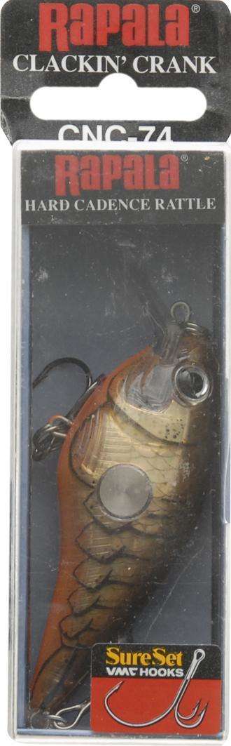Rapala Rusty Crawdad Clackin Crank 74 Fishing Lure 5/8 Ounce 2.75 ...