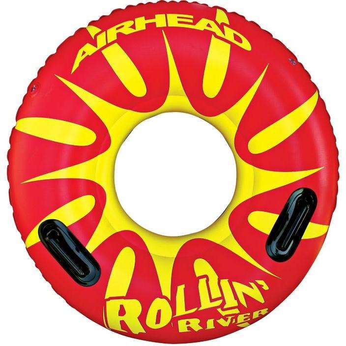 Red/Yellow Airhead Rollin' River Tube - Perfect For The Pool, Lake, Or ...