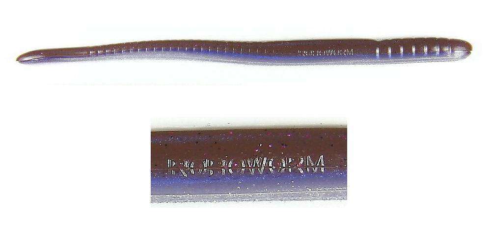 Roboworm Fat Straight Tail Worm Bait Pro Blue Neon 6" - Salt Release ...