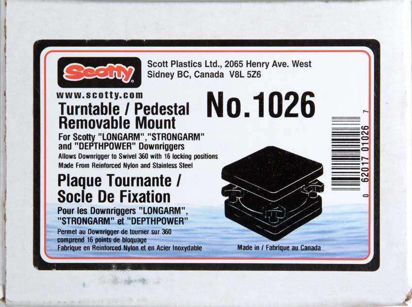 Scotty Plastic Swivel Mount Bracket 5 1/2” x 5 1/2” x 4” - full 360 ...