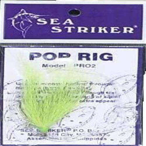 Sea Striker Pops Rig Chartreuse Teaser - Eastern Shore Favorite For ...