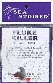 Sea Striker White Fluke Killer - Spinner/Bucktail Add Attraction/Silver ...