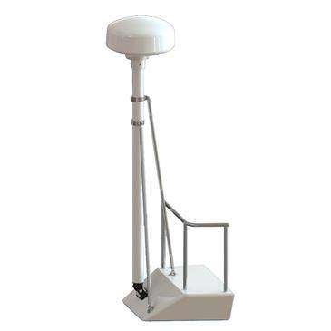 Seaview 8' Radar Mast Pole Kit w/2 Strut Kits - 8' Tall Pole, Fixed Top ...