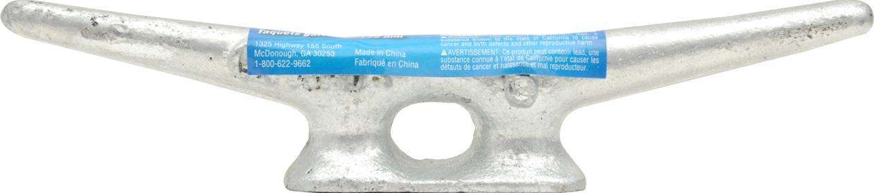 Shoreline Marine Galvanized Cleat 10'' Cast Iron - Secure The Cleat To ...