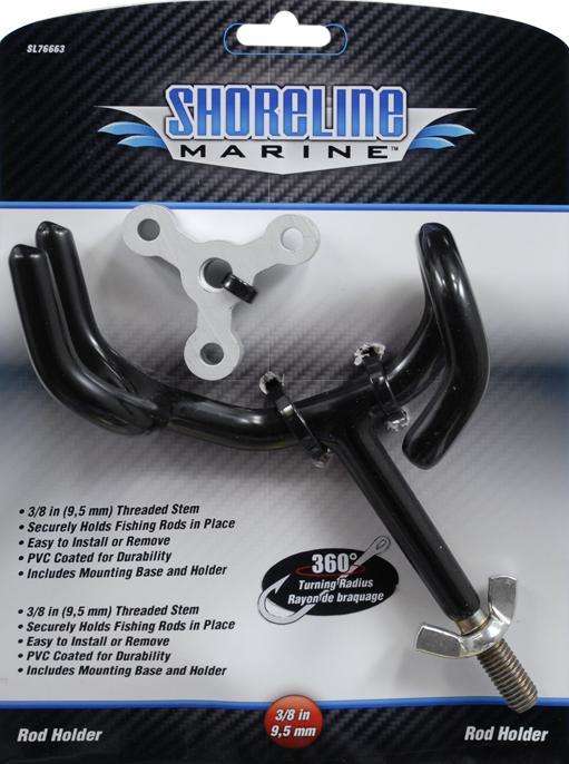 Shoreline Marine Wire Rod Holder w/Mount - Great For Fishing w/Multiple ...