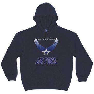 Small Navy Blue US AIR FORCE WING STAR IMPRINTED PULLOVER SWEATER ...