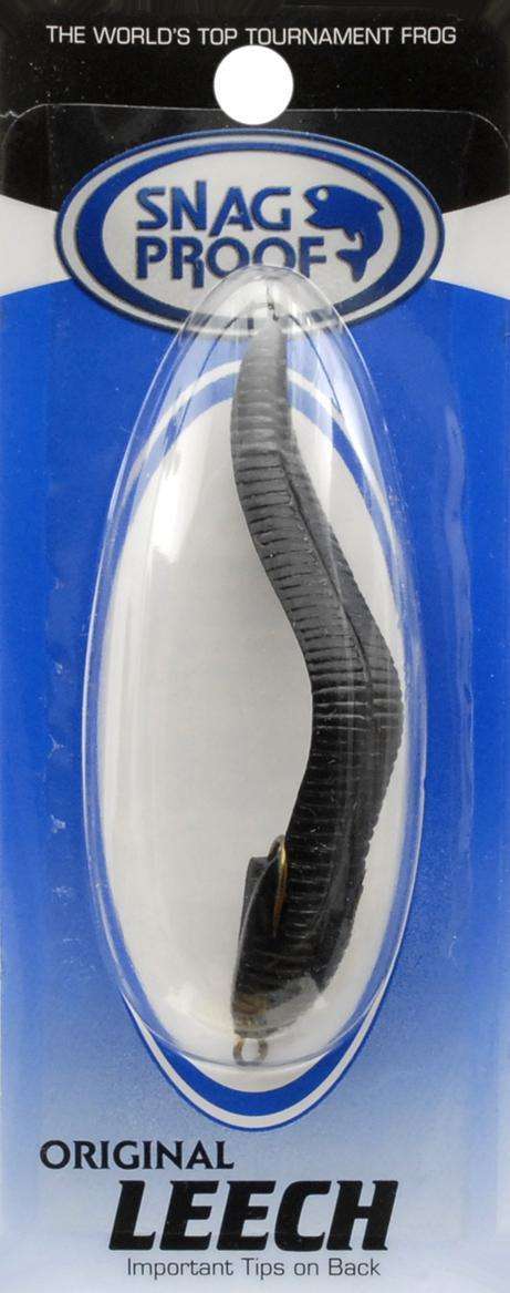 Snag Proof Black Bass Leech Lure 1/8 Ounce - Cast Onto Lily Pads/Moss ...