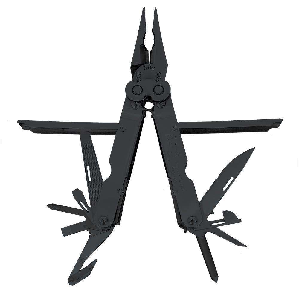 SOG PowerLock EOD 2.0 w/Fuse Well Spike Black Oxide w/Nylon Pouch ...