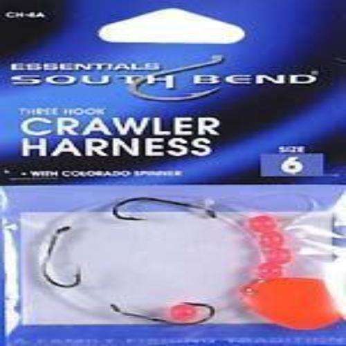 South Bend Three Hook Crawler Harness Size 6 - Colorado Style Spinner ...