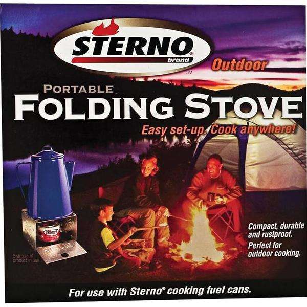 Sterno Outdoor Portable Folding Stove - Easy Set-Up, Cook Anywhere ...