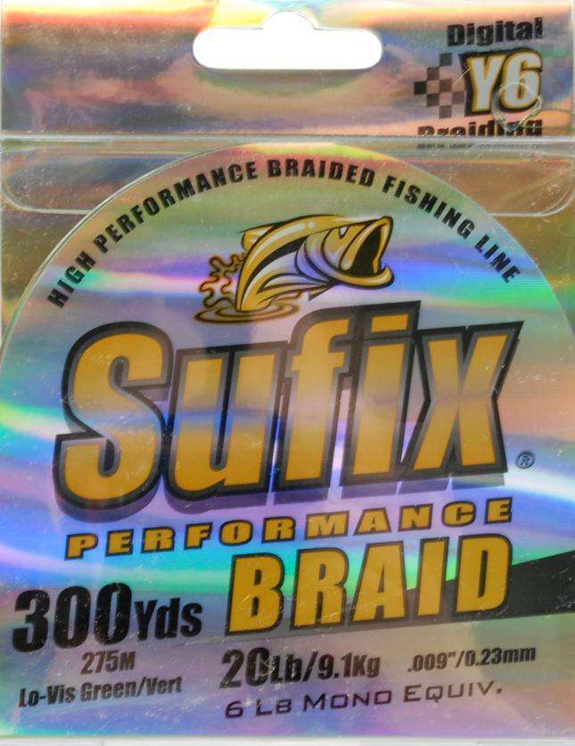Sufix Performance Braid 20 LBS Test 300 Yards - Ultra-Abrasion ...