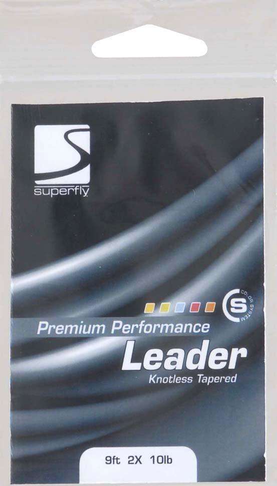 Superfly Knotless Tapered Leader 9' - Premium Performance/6X Strong ...