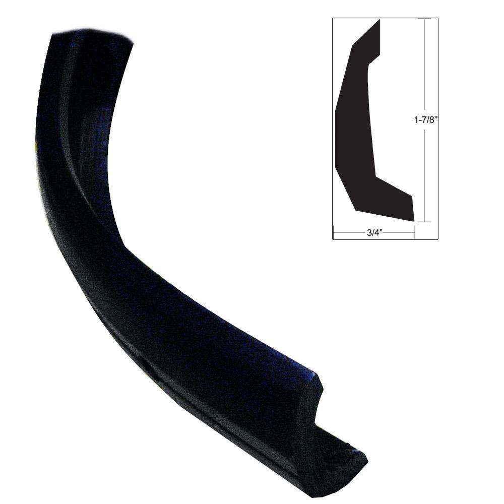 TACO Black Semi-Rigid Rub Rail Kit w/No Insert 30' - Fits Many ...