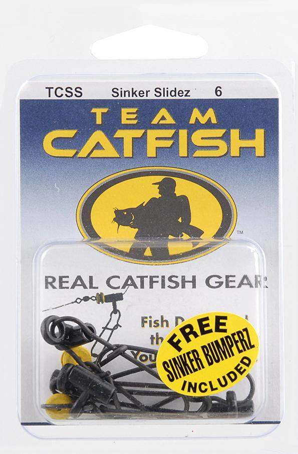 Team Catfish Card Of 6 Sinker Slide Black Size 6 - Usa Made, Real Time ...