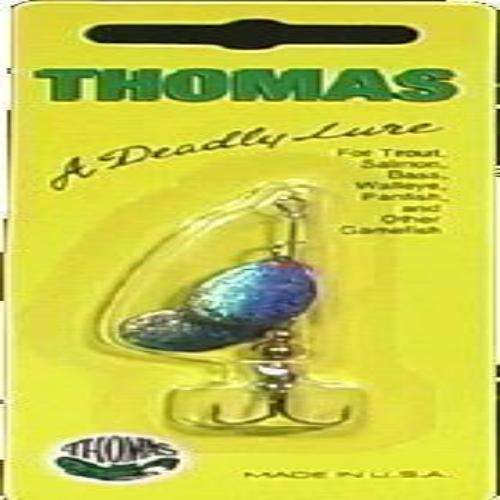 Thomas Fishing Lures Silver/Blue Double Spinner 1/5 Ounce - For Trout ...